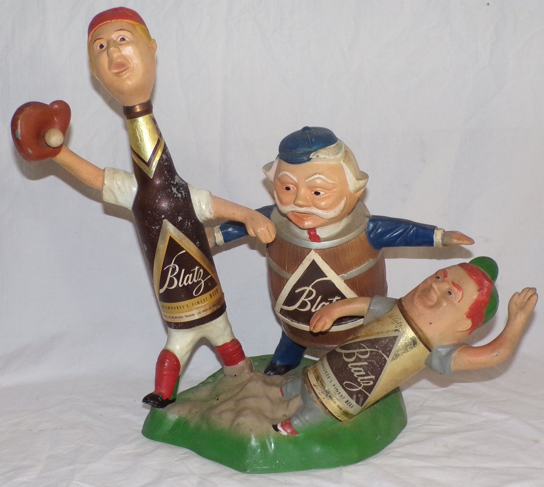 Blatz Beer Back Bar Statue