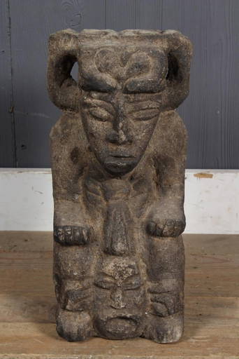 Mexican Aztec Volcanic Stone Artifact Figure Statue