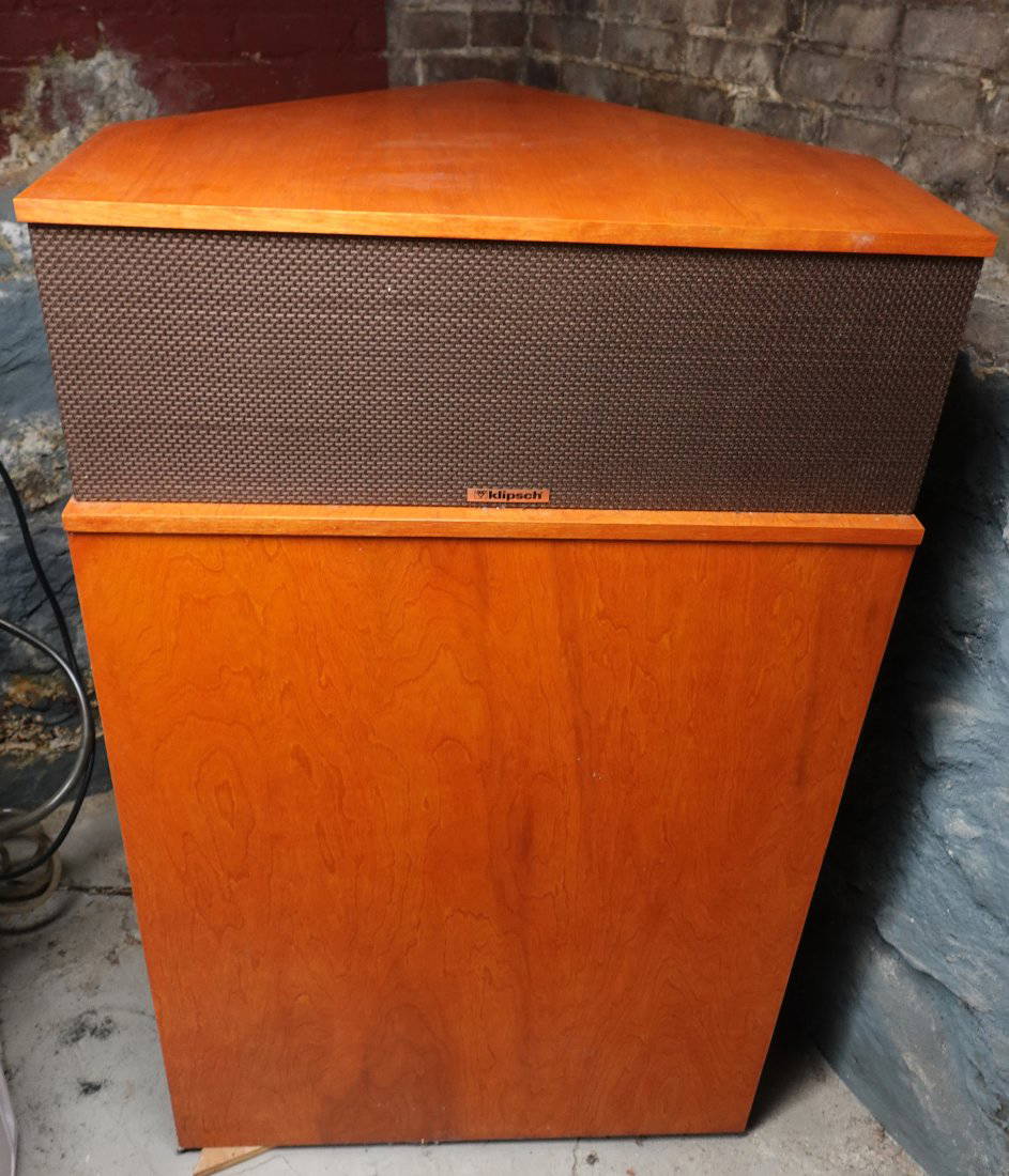 Pair Vintage Klipsch Corner Horn Speakers Auction