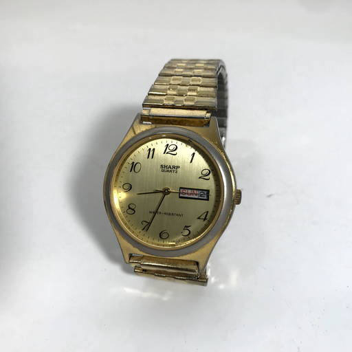 Vintage Sharp Water Resistant Day Date Watch Sr626sw