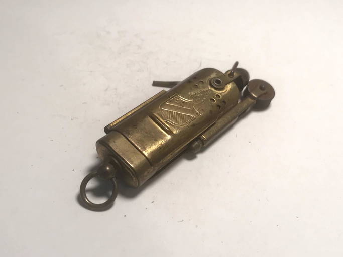 Vintage Brass Bowers Mfg Co.trench Lighter Kalamazoo Mi