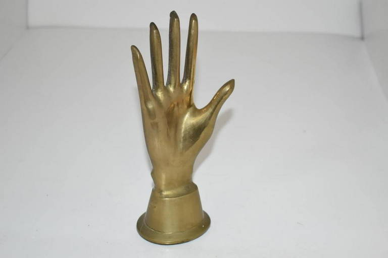 Vintage Brass Ladies Hand