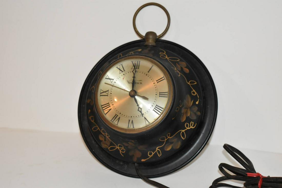 Vintage Mid Century Verichron Wall Clock Works