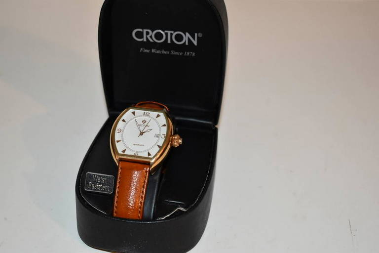 Vintage Croton Mens Watch Automatic Water Resistant Works Great!!! Used ...