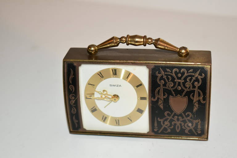Vintage Swiza Travel Alarm Clock