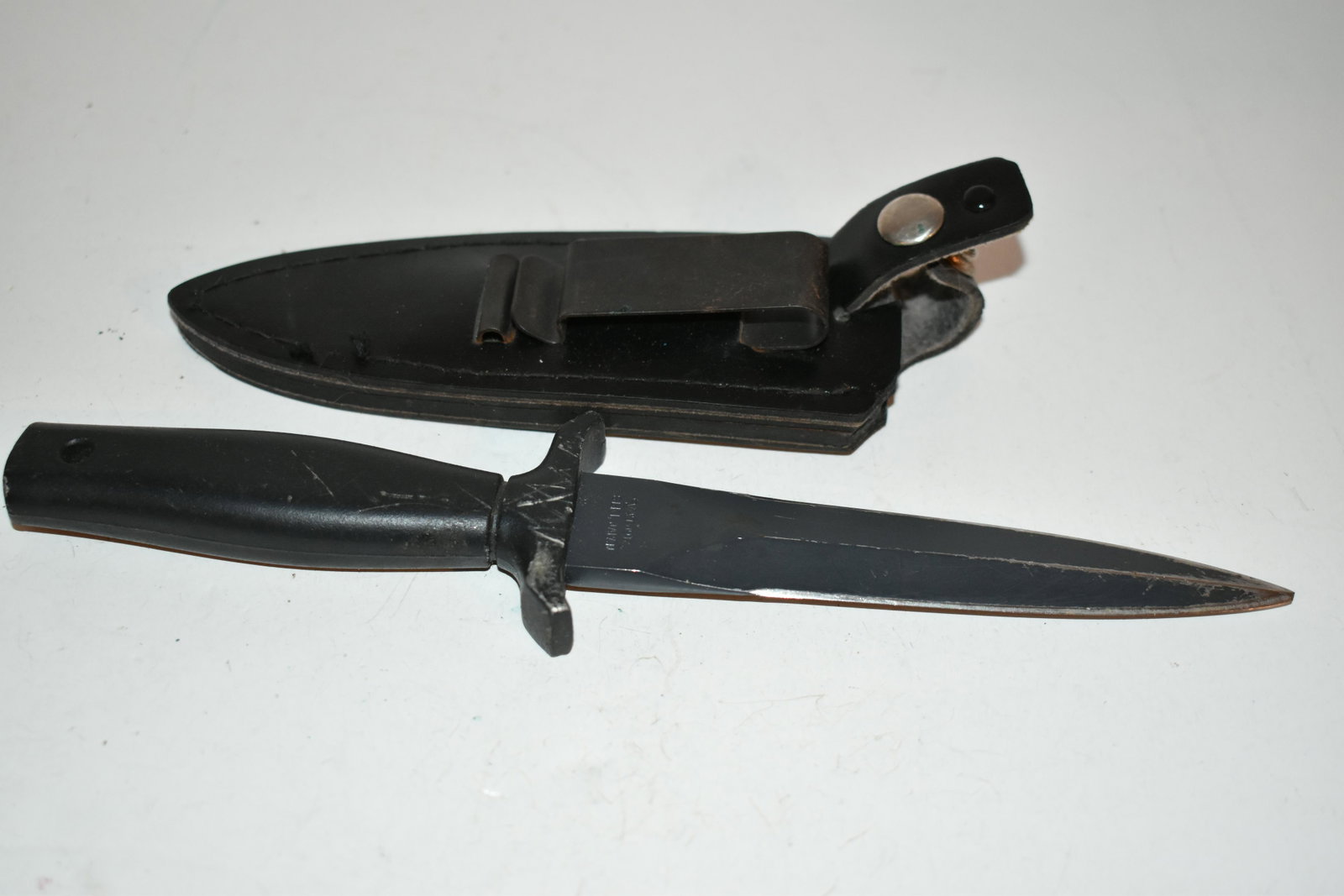 Vintage Valor 486 Boot Knife Dagger Sheath Seki Japan