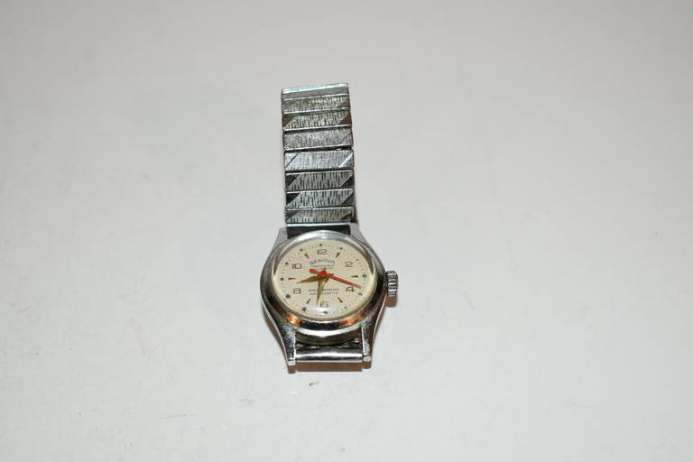 Vintage Genova Antimagnetic Watch Unbreakable Main Spring Works Great!!!