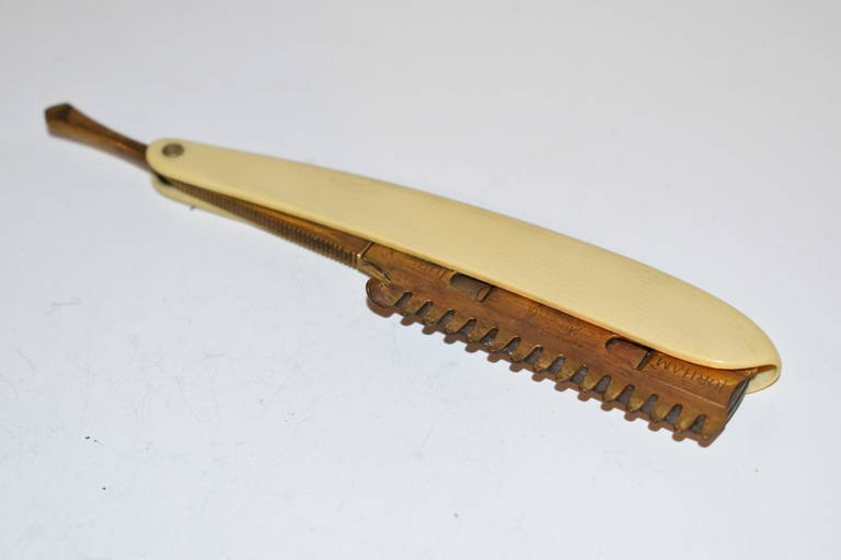 Durham Duplex Mens Straight Razor Vintage Folding Dual Edge Safety ...