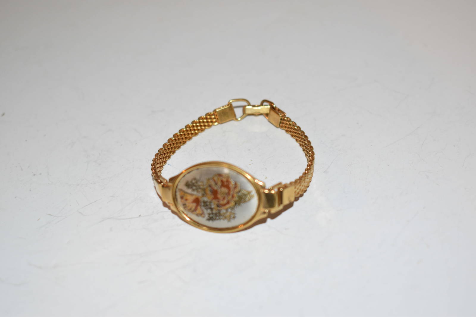 Vintage Reed & Barton Damascene Bracelet August Poppy 7" Auction