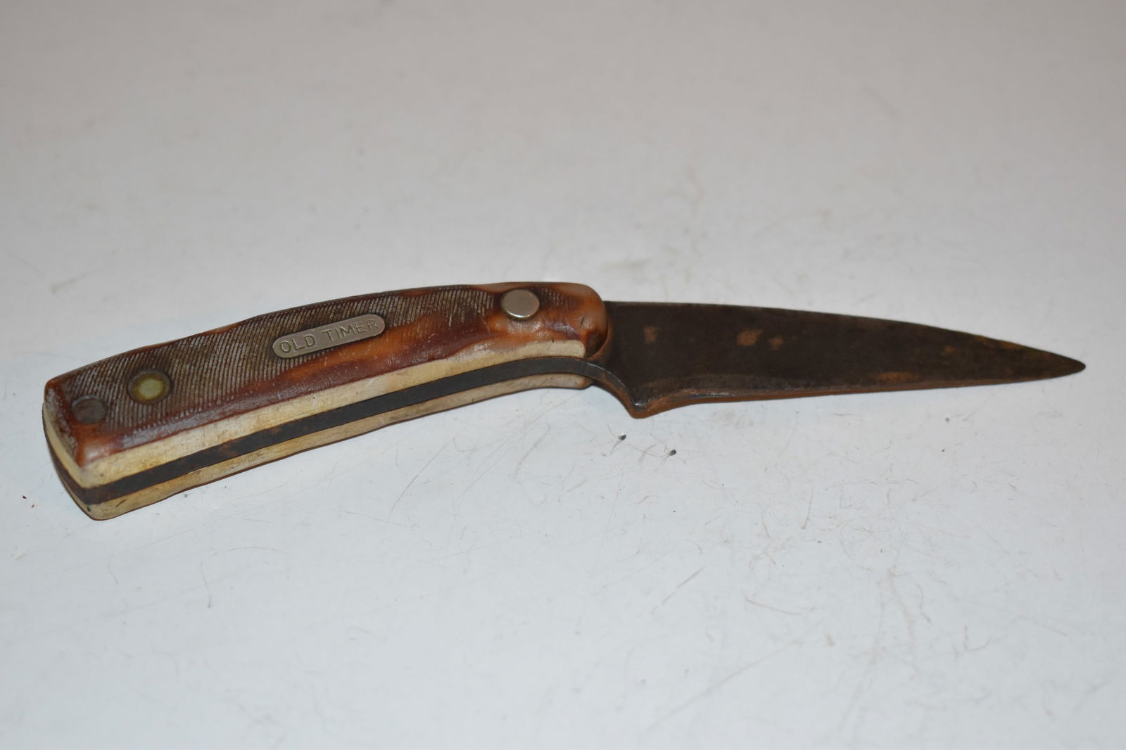 Vintage Schrade Usa Old Timer 150t Fixed Blade Hunting Knife Has Some ...