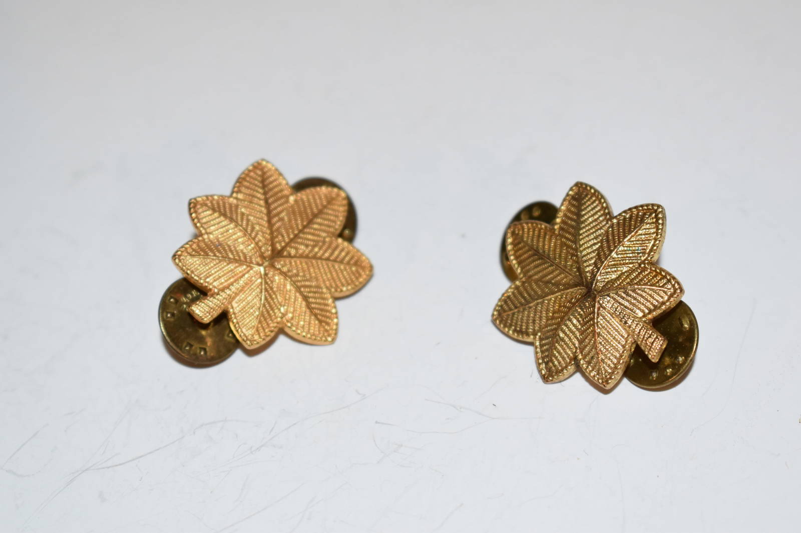 Ww2 Us Army Military Lt Lieutenant Colonel Collar Rank Insignia Pair ...