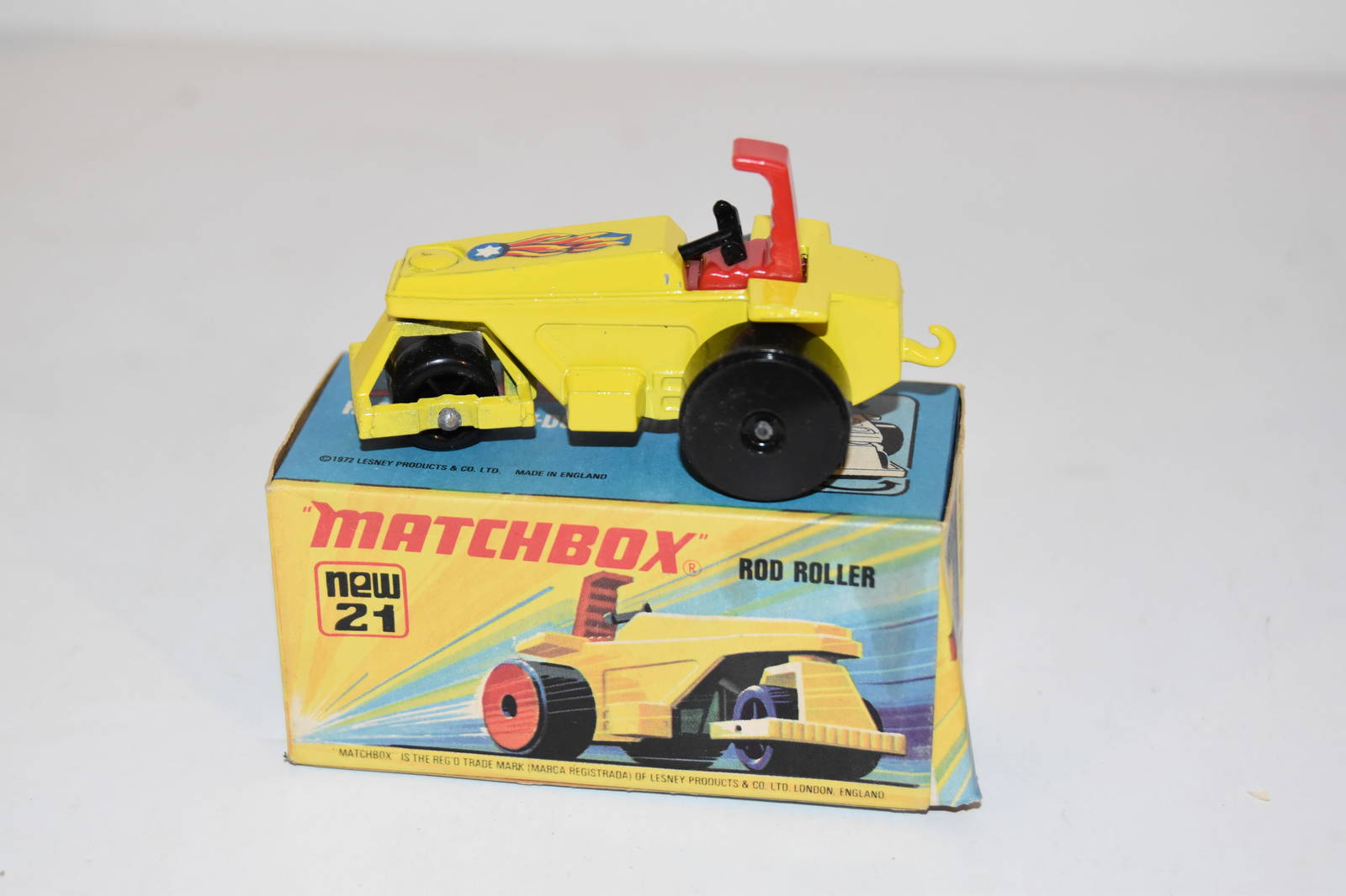 Matchbox Superfast No 21 Rod Roller In It's Original Box Brand New Auction