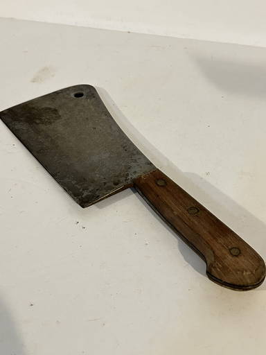 Vintage Harold Leonard & Co Meat Cleaver 8?? Blade Made In Italy