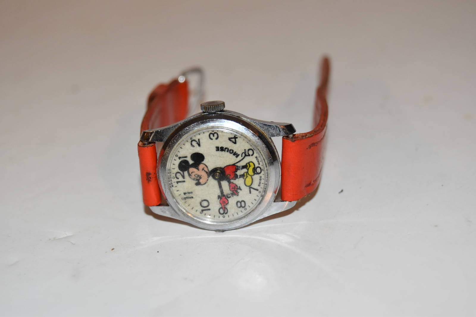 Vintage Bradley Mickey Mouse Fat Boy Swiss Watch 23 Not Working Auction