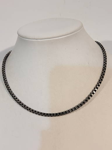 Vintage Sterling Silver Prochain Box Chain Necklace 16"