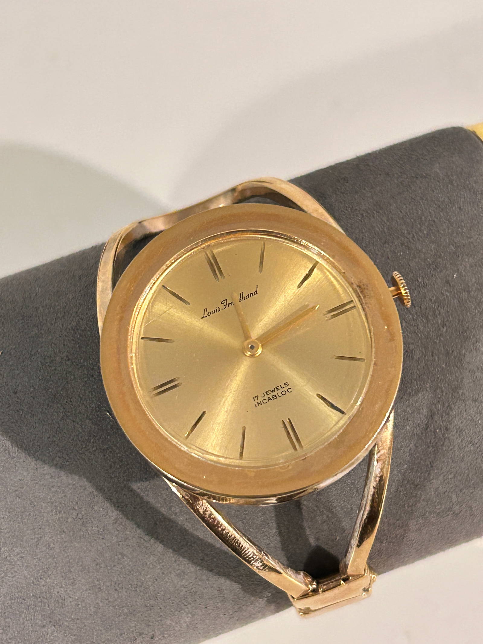 Vintage Louis Freehand Mech Working Watch Auction