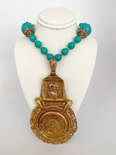 Haute Couture Runway 1 Of A Kind Roman Runway Necklace