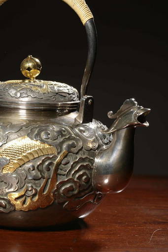 A Chinese Silver Pot