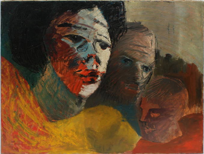 Eduard Hopf German Abstract Expressionist Oil Painting