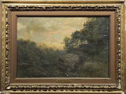Robert Melvin Decker Antique Landscape Painting