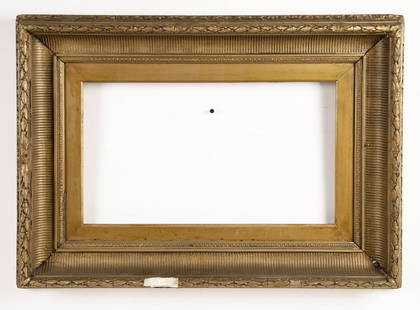 Antique Hudson River School Fluted Cove Painting Frame