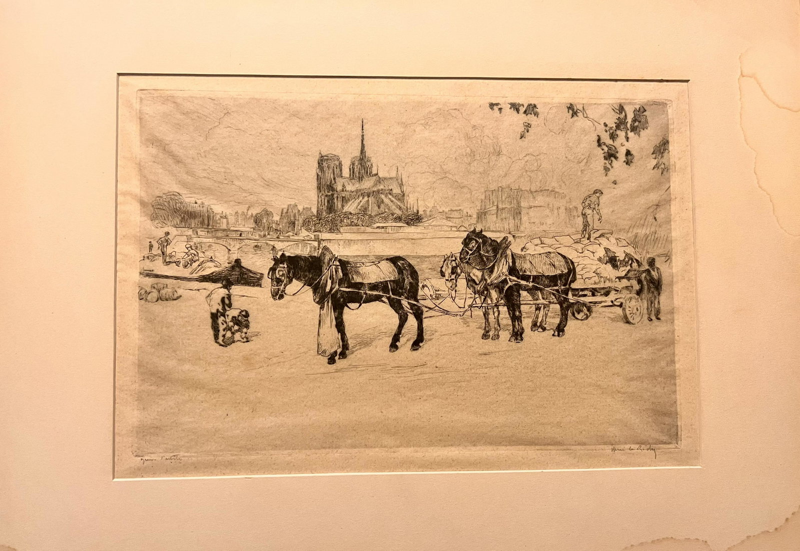 Henri Le Riche French Artist Notre Dame Pencil Signed Etching - Sep 03 ...