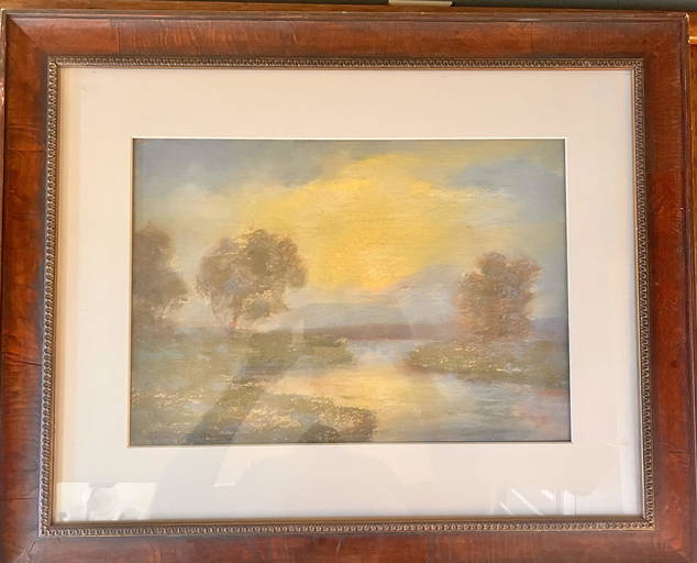 Francesco Spicuzza American Artist Wisconsin Tonalist Scene pastel ...