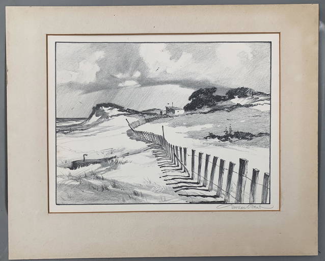 American Massachsetts Artist Gordon Grant Lithograph Pencil Signed #2