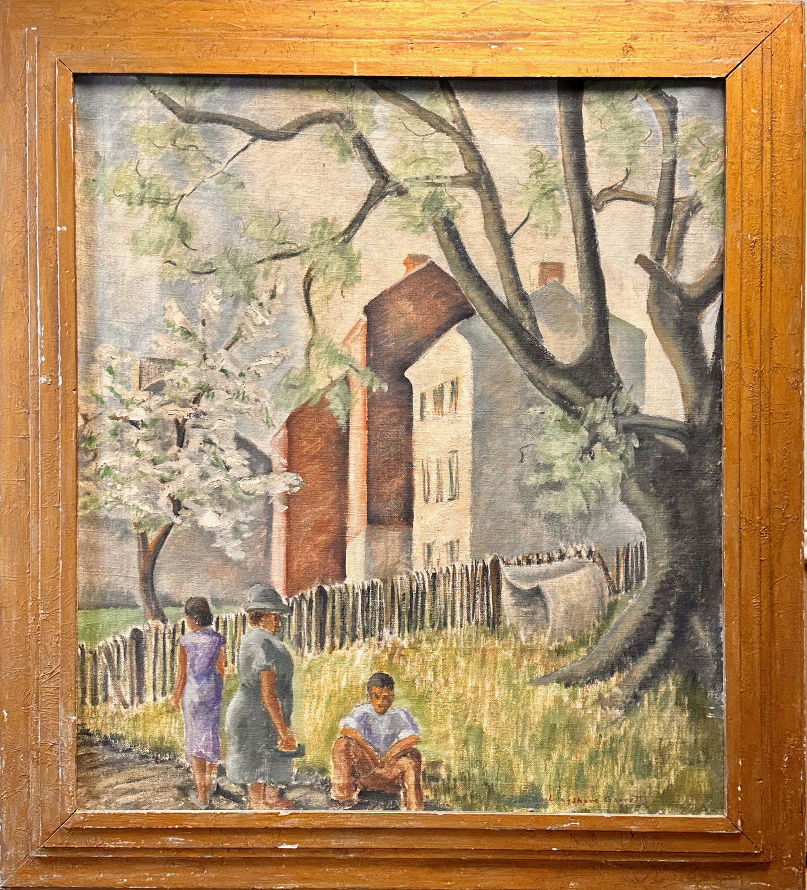 Vintage Museum American Modernist Priscilla Longshore Garrett Scranton ...