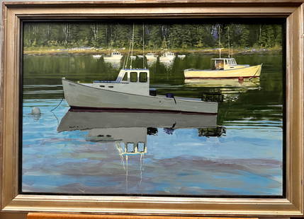 Ron Fletcher Maine Artist Original Oil Painting