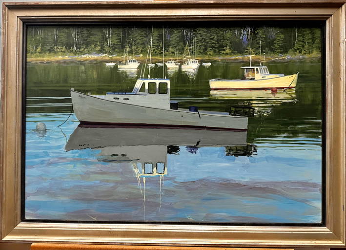 Ron Fletcher Maine Artist Original Oil Painting