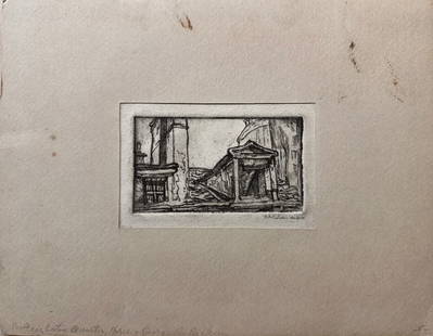 George Picken Watercolor, Poughkeepsie, New York