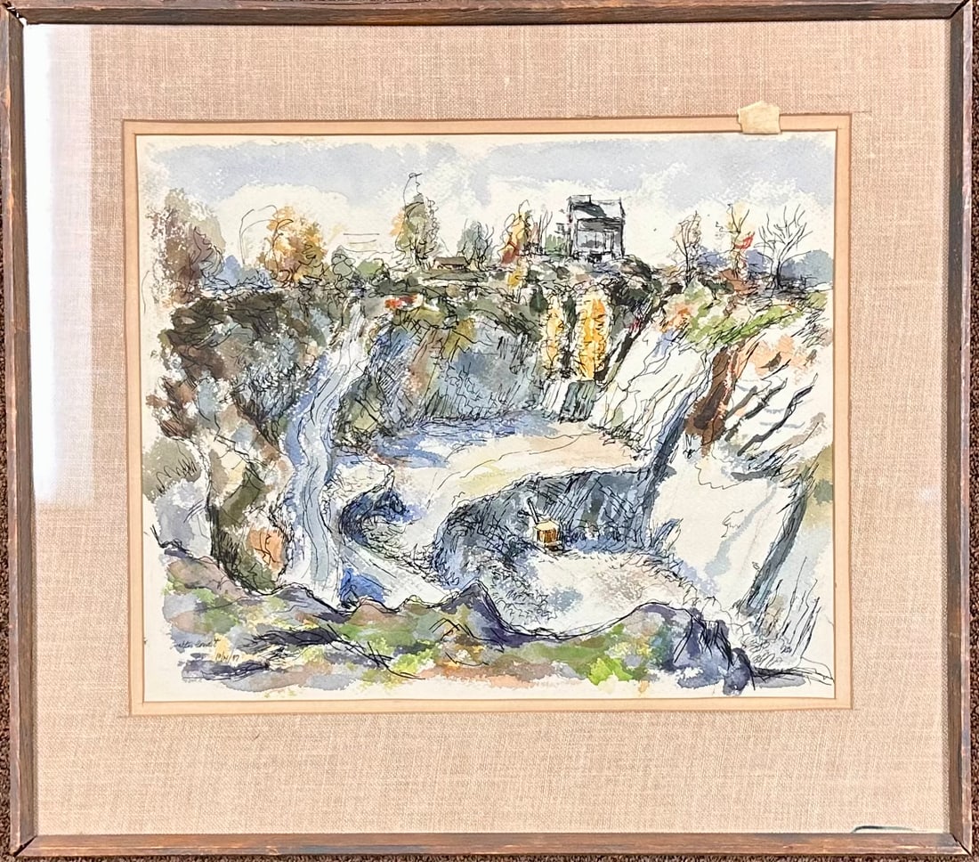 American School New York Artist Mcm Walter Condit Painting Signed Auction