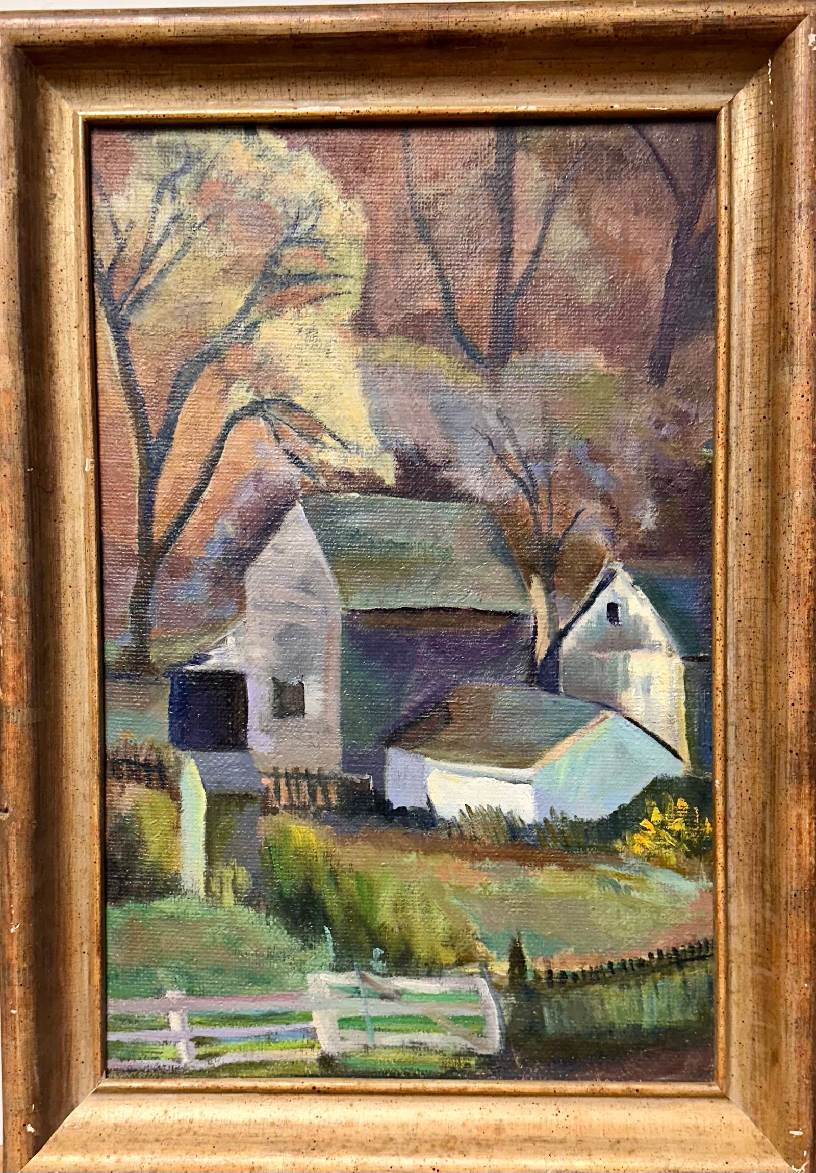 Vintage American Pennsylvania Impressionist Oil Painting Signed #3 Auction