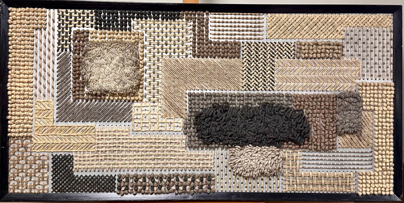 Vintage American Modernist Abstract Textile 1960's Anni Albers Auction