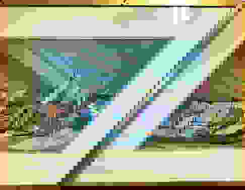 Vintage American School Virginia Artist Robert Vick Early Original ...