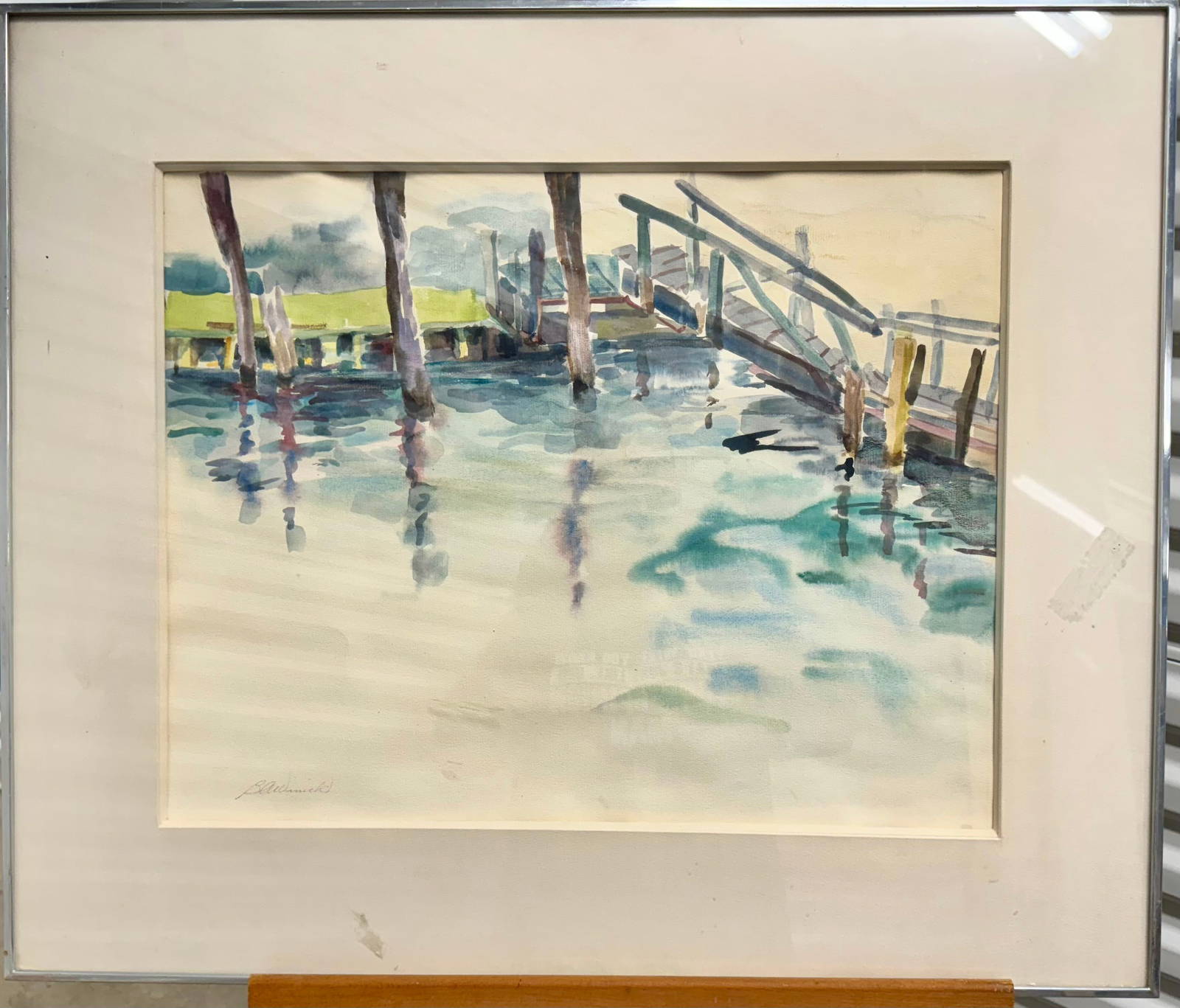 Vintage American School New Yoek Artist Bernyce Alpert Winick ...