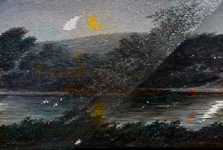 Antique American School Impressionist Pennsylvania Artist Harry E ...