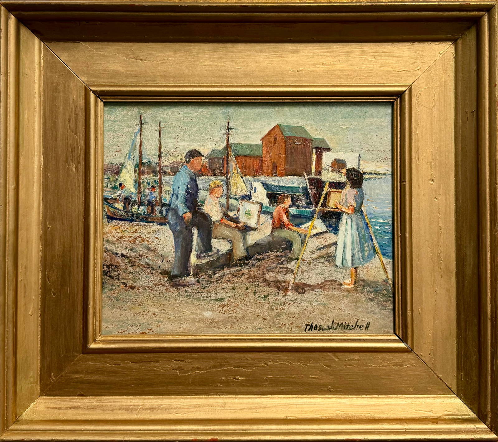 Vintage American School Impressionist New York Artist Thomas John ...