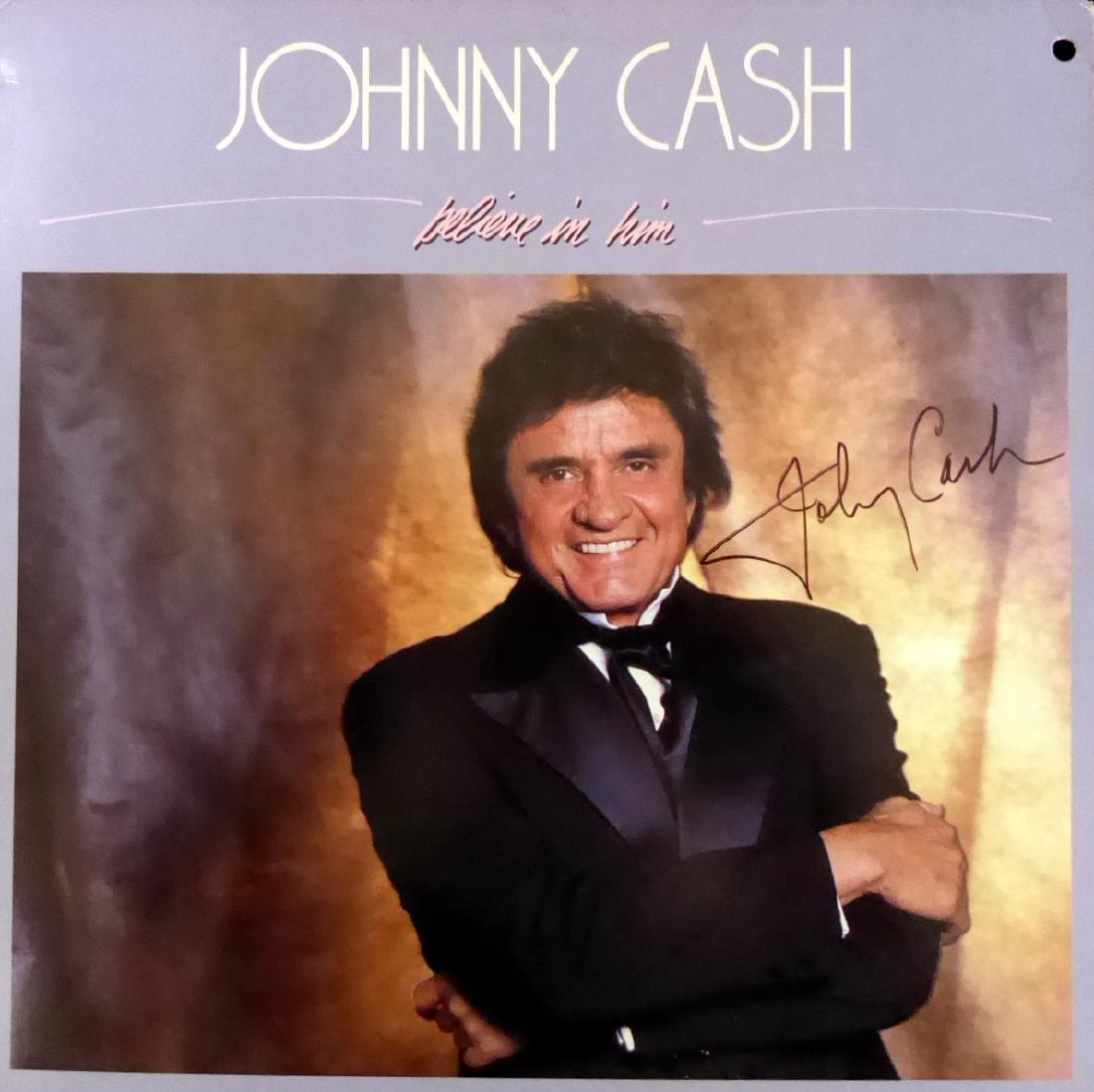 The Man In Black Johnny Cash His Album Signed