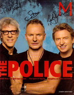 The Police Signed Magazine