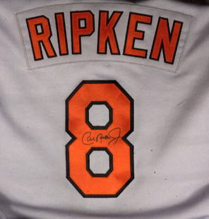 Cal Ripken, Jr Oriole Jersey Signed