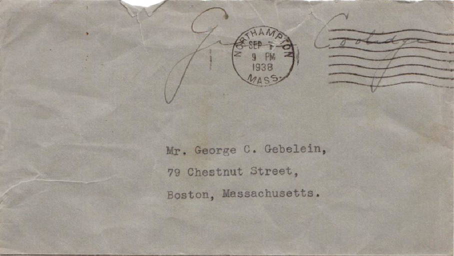 1st Lady Grace Coolidge Free Franked Envelope