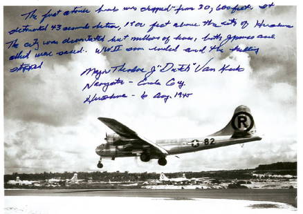 Dutch Van Kirk Signed Cut Signature Psa Dna 85020894 (d) Enola Gay ...