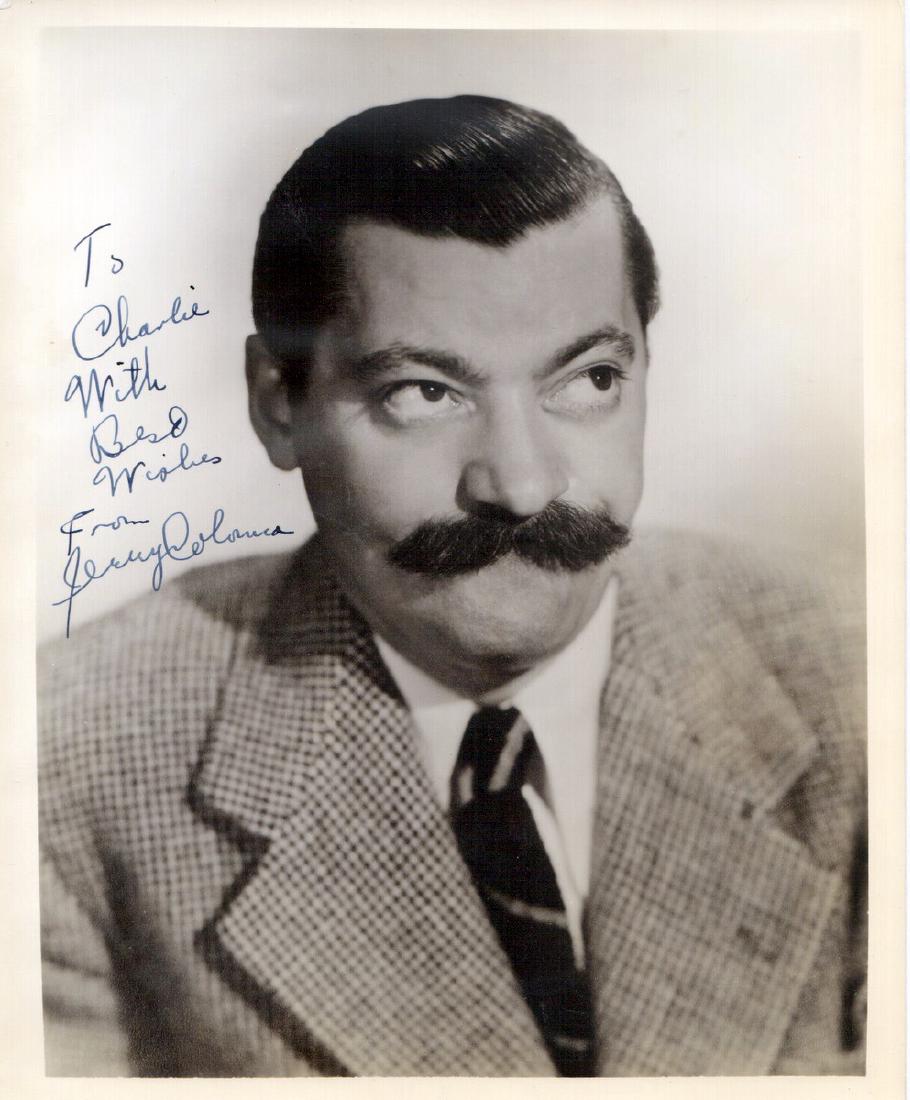 Comedian JERRY COLONNA - Photo Signed