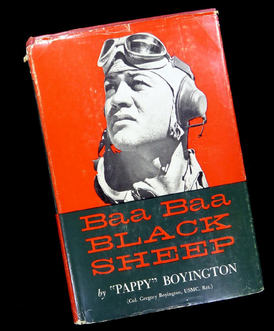 Marine Air Ace PAPPY BOYINGTON - His Book Signed