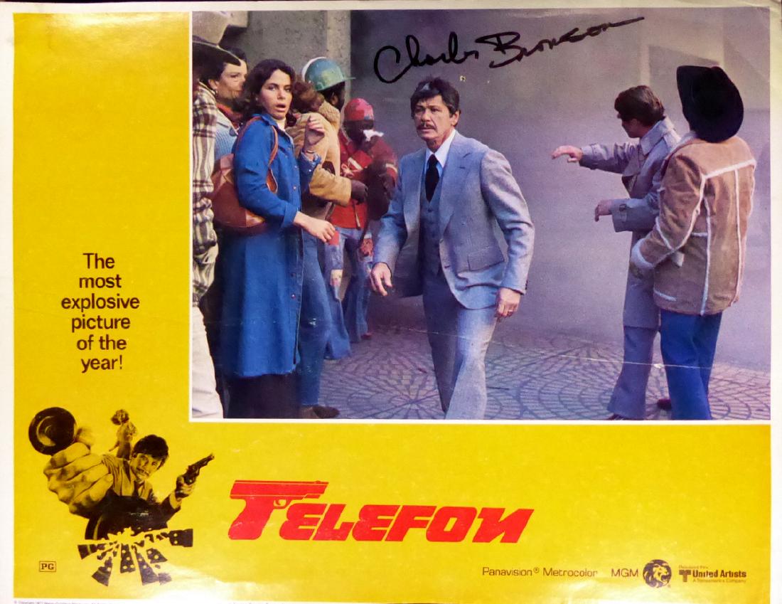 Actor CHARLES BRONSON - Lobby Card Signed
