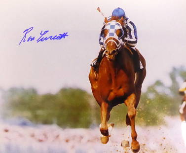 Secretariat Jockey Ron Turcott Photo Signed