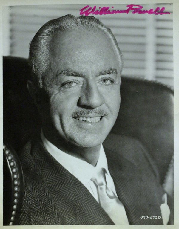 455: Actor WILLIAM POWELL - Photo Signed
