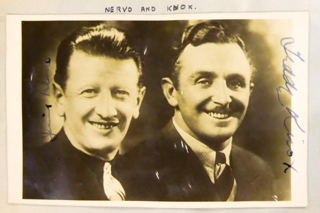 Crazy Gang JIMMY NERVO & TEDDY KNOX - Photo Signed